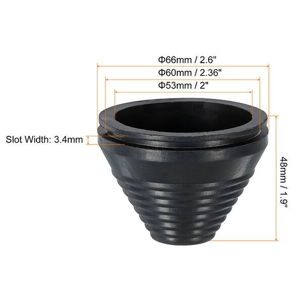 Rubber Grommet Conical for Wire Protection of Thick Plate - Black - Bed ...