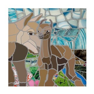 Jonathan Mandell 'Mother and Calf Animal 2019' Canvas Art - Bed Bath ...