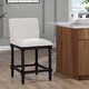 26" Chenille Spindle Legs Counter Stool - Bed Bath & Beyond - 40425618