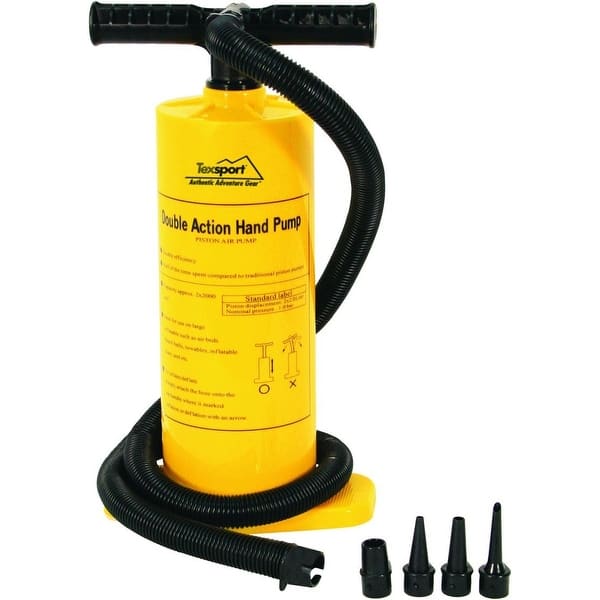 Texsport 23115 Double Action Hand Pump, Plastic - Bed Bath & Beyond ...