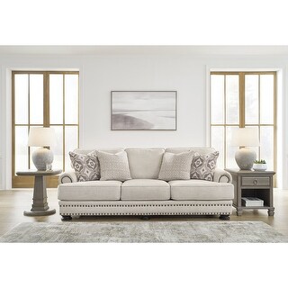 Signature Design by Ashley Merrimore Beige Sofa - 97"W x 44"D x 38"H ...