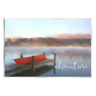 Stupell Find Your Adventure Dock Wall Plaque Art Design by Kim Allen ...