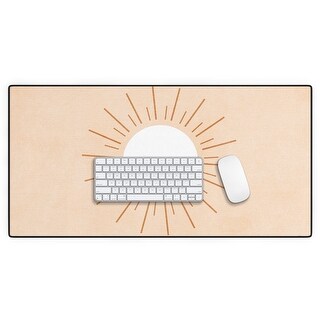 Ana Rut Bre Fine Art shapes geometry sun minimal Desk Mat - Bed Bath ...