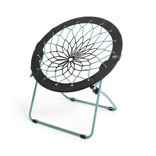 Woven Bungee with Metal Base Folding Chair, Blue - Bed Bath & Beyond ...