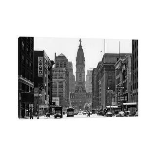 iCanvas "1950s Downtown Philadelphia PA USA Looking South Down North ...