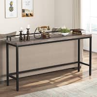 70.9 Inches Long Entryway Table for Living Room, Wood Sofa Table - 11. ...