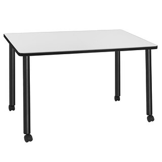 42" x 24" Kee Mobile Training Table- Grey/ Black - Bed Bath & Beyond ...