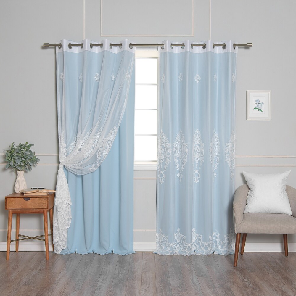 Blue Damask Curtains - Bed Bath & Beyond