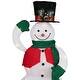 LED Lighted and Animated Tipping Hat Snowman Outdoor Christmas Figure ...