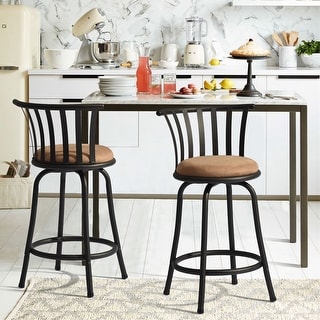 Swivel Counter Height Bar Stools Set of 2 - Bed Bath & Beyond - 36999485