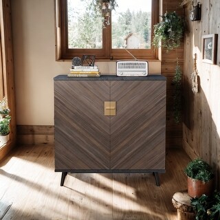 Vintage Accent Bar Cabinet with Storage & Doors - Bed Bath & Beyond ...