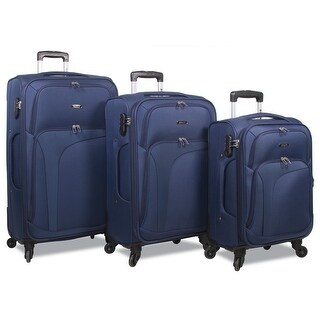 Rolite 3-Pc. Softside Expandable Spinner Luggage Set - Bed Bath ...