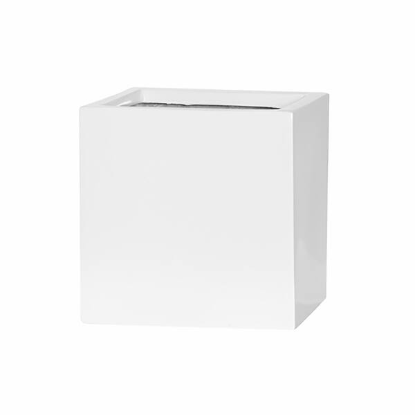 Fiberstone Square White Planter - Bed Bath & Beyond - 38237213