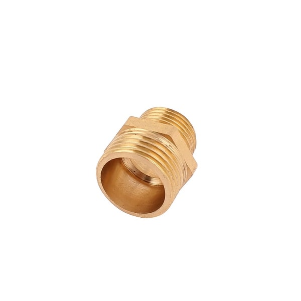 Brass 1/2BSP x 3/8BSP Male to Male Thread Hexagon Reducing Bushing Pipe ...