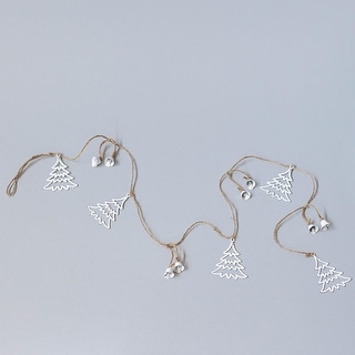Metal Christmas Trees And Bells On A String Garland - Multi - Bed Bath ...