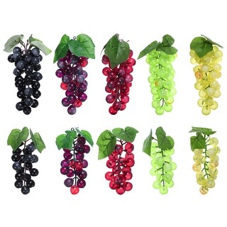 2 Sizes Artificial Grape, 10Pcs Plastic Simulation Bunches Fake Grapes ...
