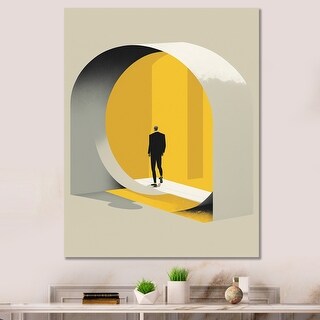 Designart 'Reality Of Essential Shapes II' Minimalism Metal Wall Art ...