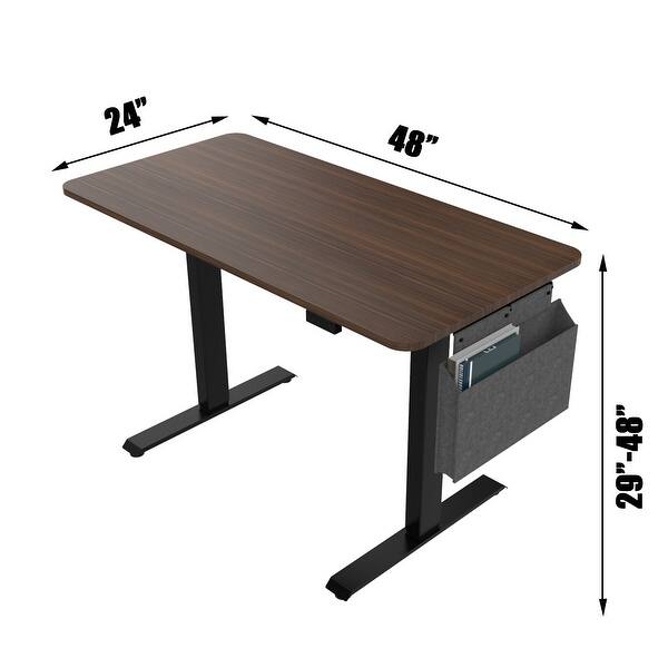 Steel Frame Office Desk with Electric 3-Memorized Height Adjustable ...