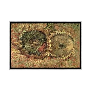 iCanvas "Two Cut Sunflowers, 1887 " by Vincent van Gogh Framed - Bed ...