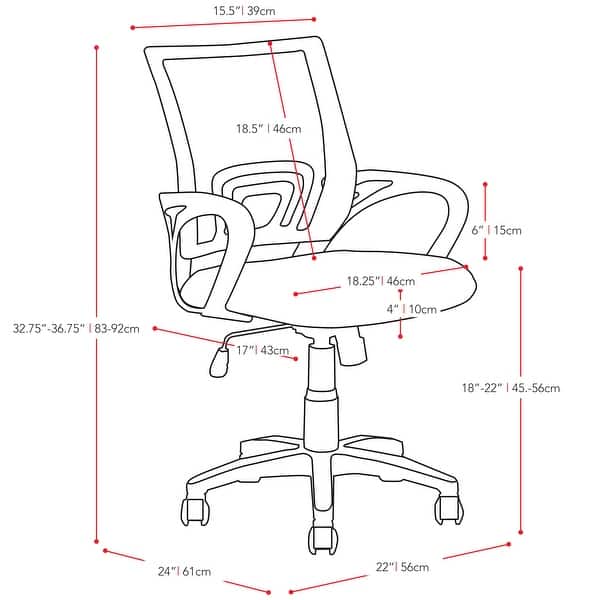 CorLiving Workspace Mesh Back Office Chair, Multip - Bed Bath & Beyond ...