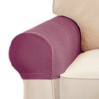 Set of 2 Diane Textured Pattern Arm Rest Covers - Bed Bath & Beyond ...