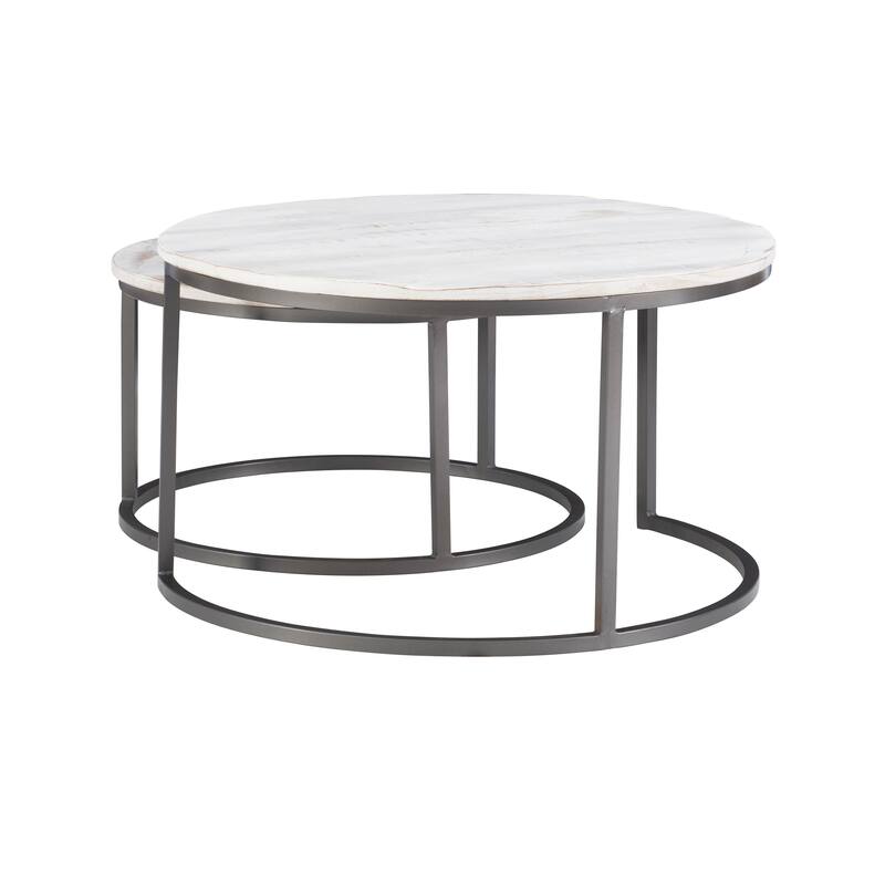 Linon Waverly Nesting Coffee Table (Set of 2) - Overstock - 34570227