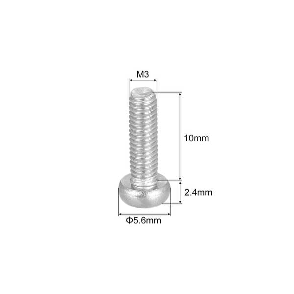 M3x10mm Torx Security Machine Screws, 10pcs 316 Stainless Steel Pan ...