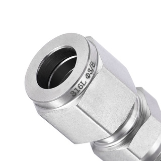 Compression Tube Fitting 3/8"Tube OD x 3/8"Tube OD 316 Stainless Steel ...
