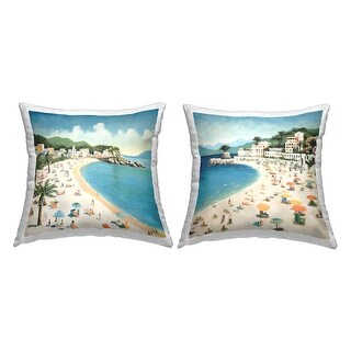 Stupell Tropical Beach Water Inlet Design by Lazar Studio (Set of 2 ...