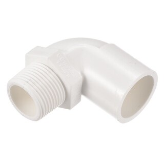 PVC Water Pipe Elbow Fitting G3/4 Male Thread 25mm ID Tube Adapter ...
