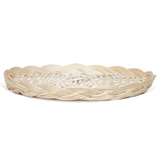 Round Willow With Braided Edge Tray - Bed Bath & Beyond - 36882583