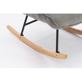 Rocking Chairs Modern Style wiht Wood Legs for Bedroom - Bed Bath ...