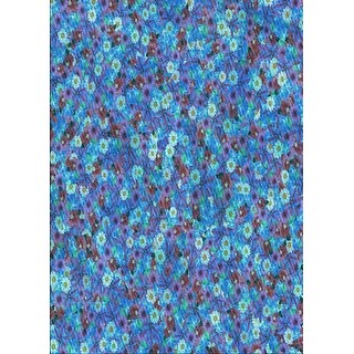 Ahgly Company Machine Washable Transitional Deep Periwinkle Purple Area ...