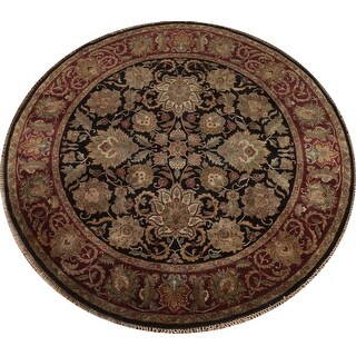 Floral Traditional Agra Wool Area Rug Hand-knotted Wool Carpet - 8'0" x ...