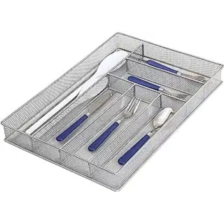 YBM Home Mesh 5-part In-drawer Cutlery Organizer Kitchen Utensil ...