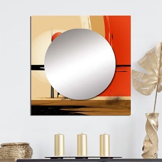 Designart "Full Moon Celebration Of Solitude Landscape I" Modern Wall ...