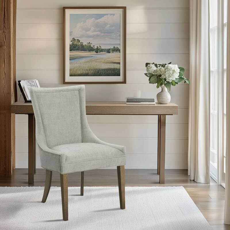 Madison Park Signature Ultra Upholstered Dining Side Chairs With Wood ...