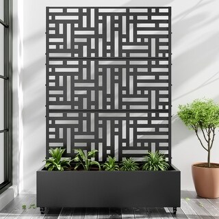 Iron Black Planting Box with Climbing Shelf-Street - Bed Bath & Beyond ...