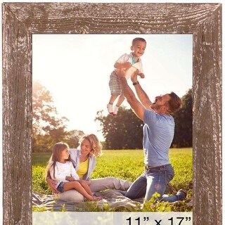 11x17 Wall Picture Frame in Rustic Espresso Wood Horizontal or Vertical ...
