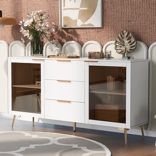 Multiple Rotating Storage Cabinet with 2 Doors and 2 Drawers,for Living ...