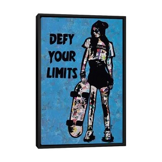iCanvas "Defy Your Limits" by Amy Smith Framed Canvas Print - Bed Bath ...