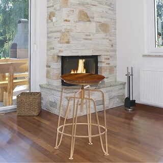 Mika Elm /Gold Adjustable Stool - Bed Bath & Beyond - 32397812