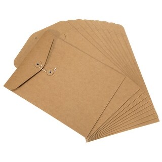 10pcs String Envelope File Folders, A4 Document Holder Filing Jacket ...