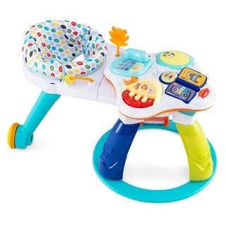 Costway 3 in 1 Baby Stationary Activity Center Walk-Around Kids Play ...