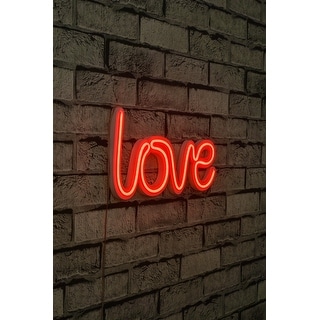 14.6" Novelty Love Led Neon Sign Wall Décor - Bed Bath & Beyond - 36874682