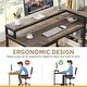 Tribesigns 55/53 inch Reversible L Shaped Computer Desk with Storage ...