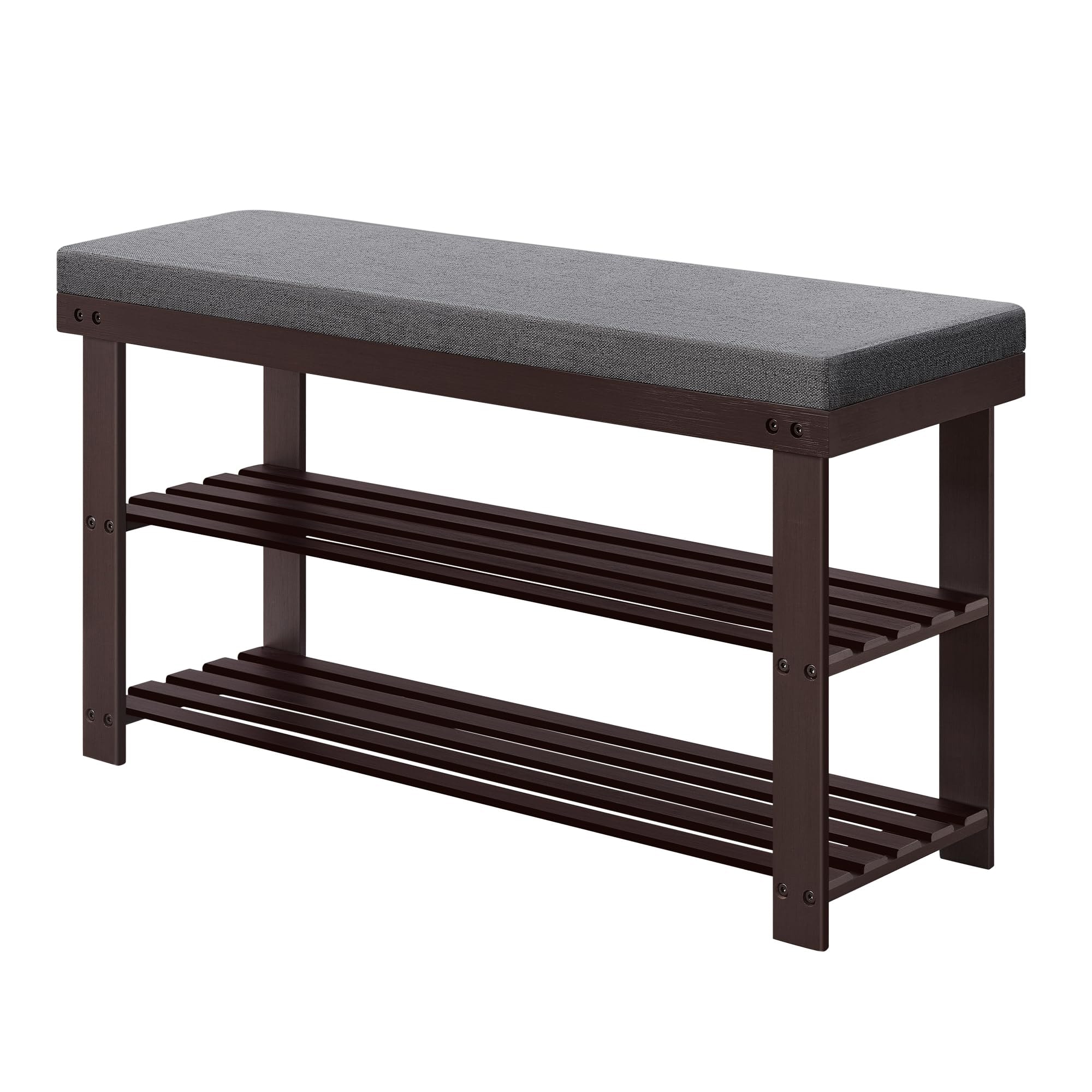 Entryway Shoe Rack,Living Room Bamboo Storage Bench-Natural - Bed Bath ...