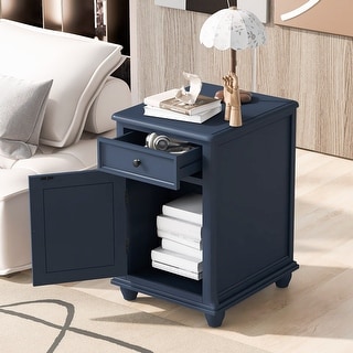 American End Table with USB Ports, Solid Wood Frame, and Ample Storage - Bed Bath & Beyond ...