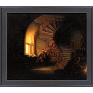 La Pastiche The Philosopher in Meditation with Gallery Black, 24" x 28 ...