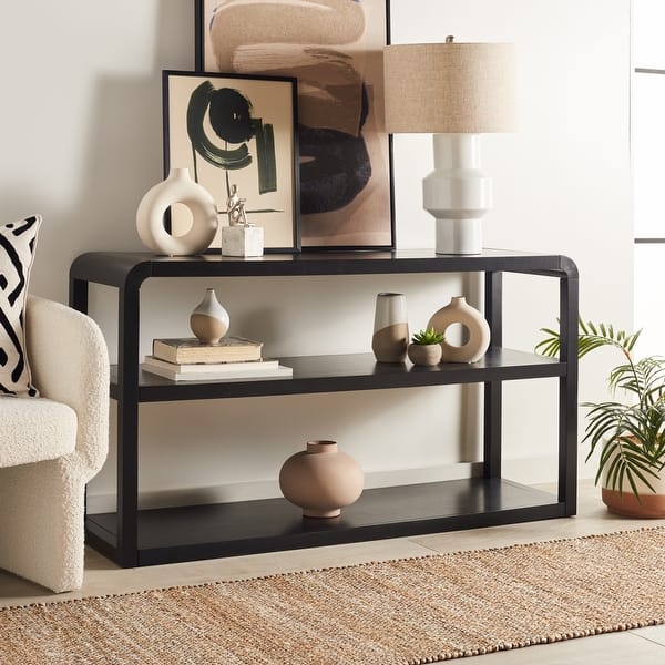 SAFAVIEH Home Collection Omara 3 Tier Console Table - Bed Bath & Beyond ...